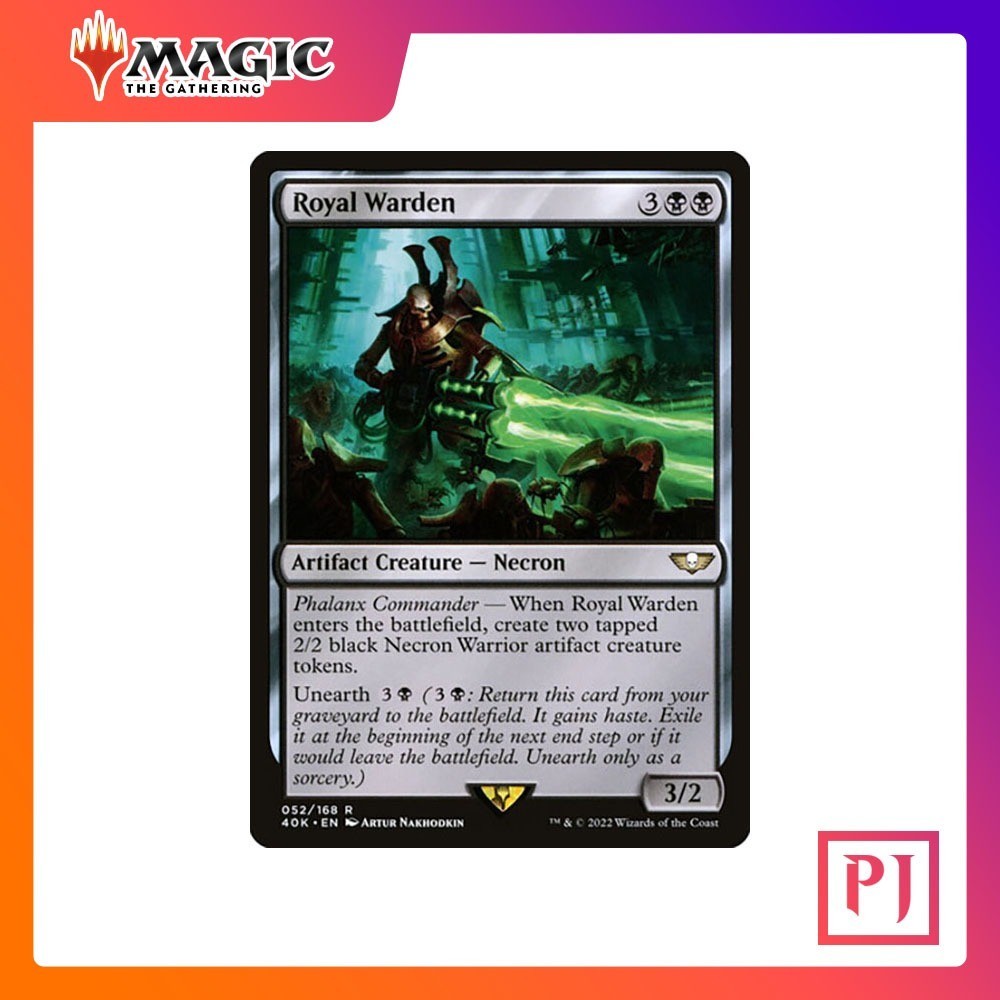 [MTG] Royal Warden-Warhammer 40 000 [40K] [BLACK] [RARE] [NORMAL] [ENG ...