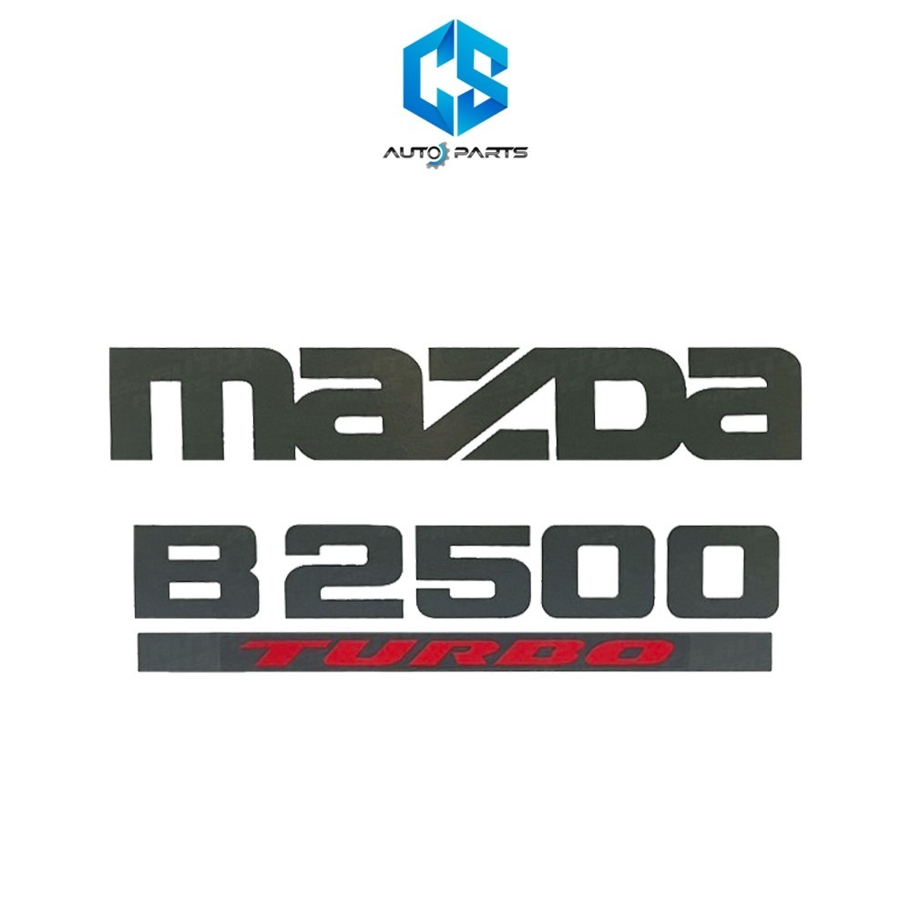 Sticker MAZDA B2500 TURBO-THUNDER FIGHTER Year 99 (With Pickup Truck ...