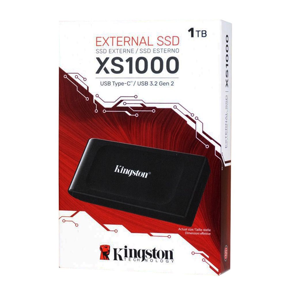 Kingston XS1000 1TB USB 3.2 Gen 2 Type-C Pocket-Sized External SSD ...
