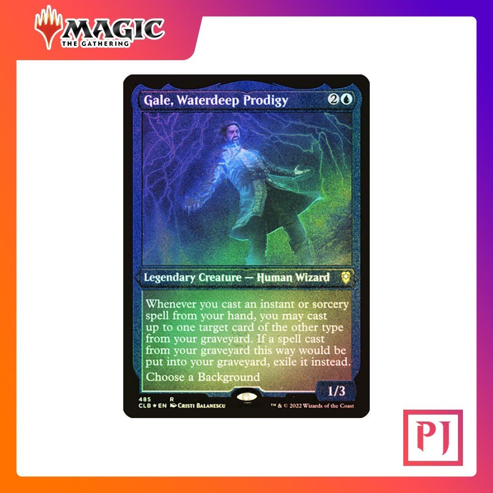 [MTG] Gale Waterdeep Prodigy (FOIL Etched) [CLB] [BLUE] [RARE] [FOIL ...