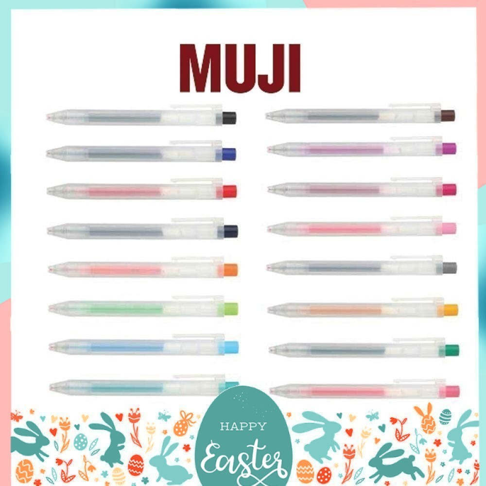 A Pair Set Of MUJI Gel Pens And Push-Type Nibs Size 0.5 MM. | Shopee ...