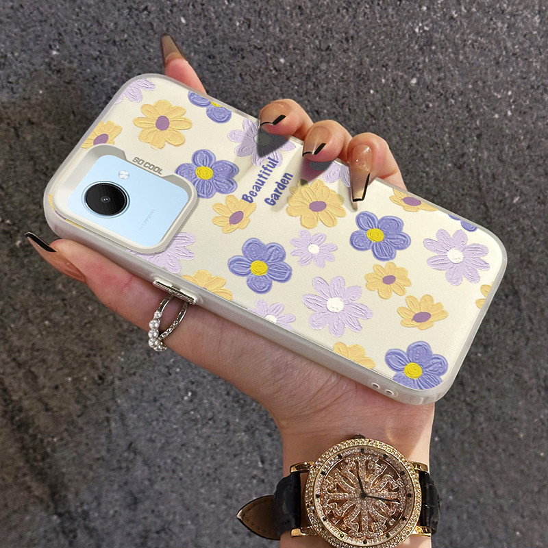 Case For Realme C30 C30s Narzo 50i Prime Transparent Phone Flower ...