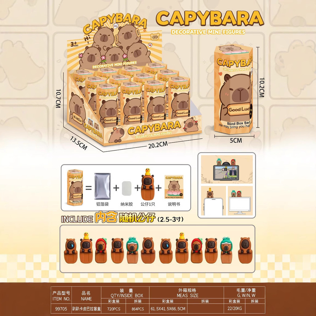 Capi Barra Blind Box Fairy Figure Rab Tide Play Doll Decoration Gift ...