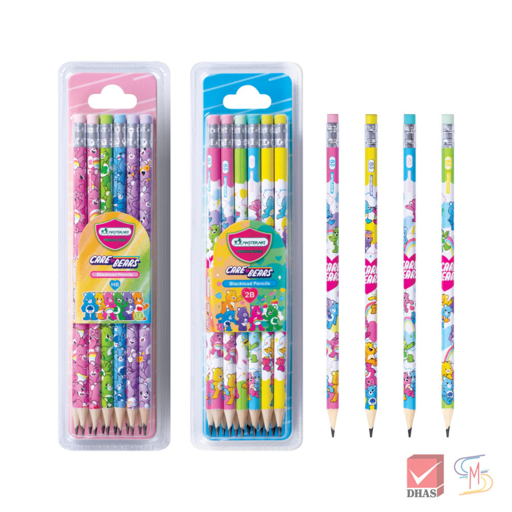 Master Art Pencil Black 2B And HB Care Bear 12 Pencils | Shopee Philippines
