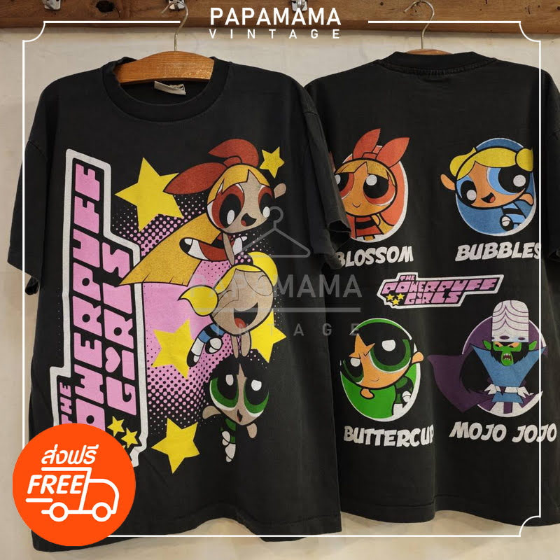 [POWER PUFF GIRLS] Bio Washed the Original Bootleg Authentic vintage ...