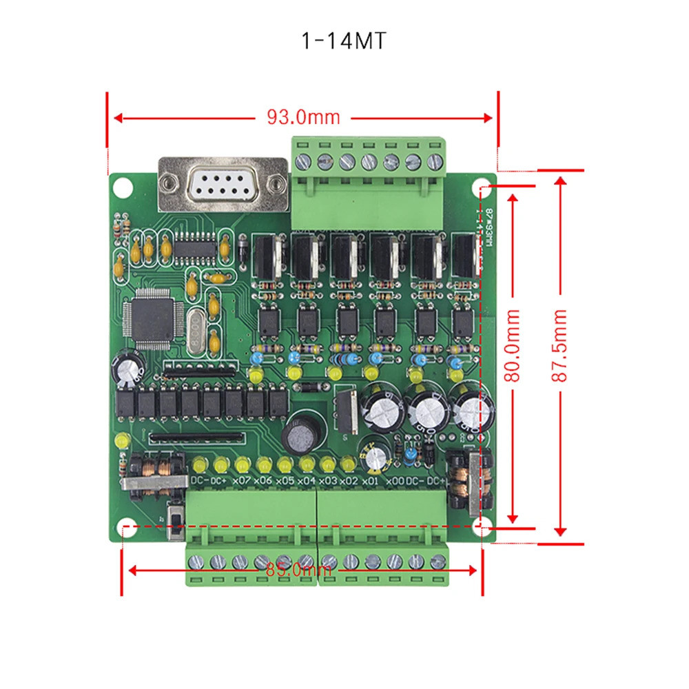 FX1N-14MT Logic Control Board DC24V Power With Case And Base | Shopee ...