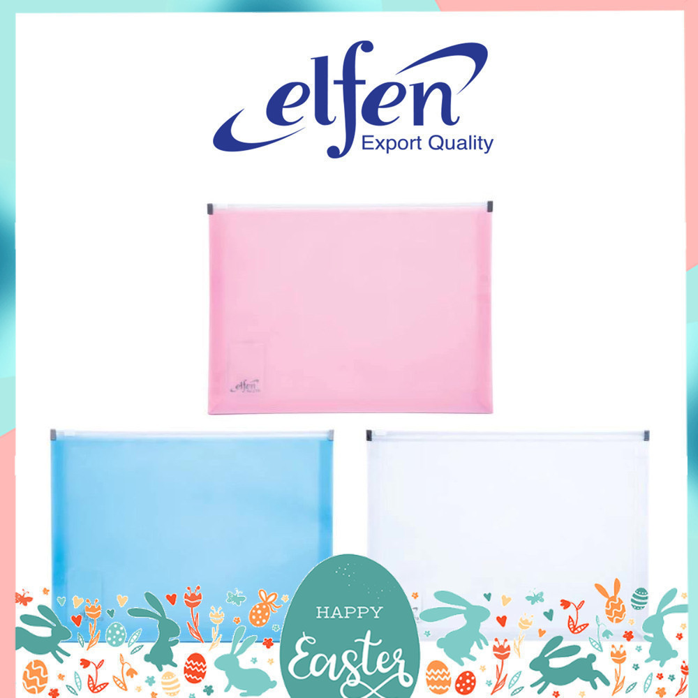 Elfen Side Expanding Plastic Zipper File ZT01 Assorted Colors | Shopee ...