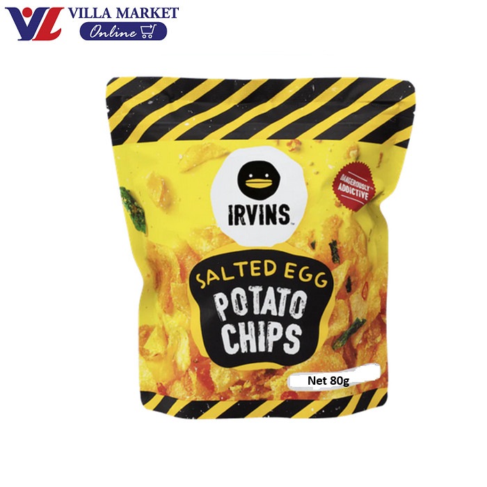 Irvins Potato Chips Salted Egg 80G Ervin Imported From Singapore ...