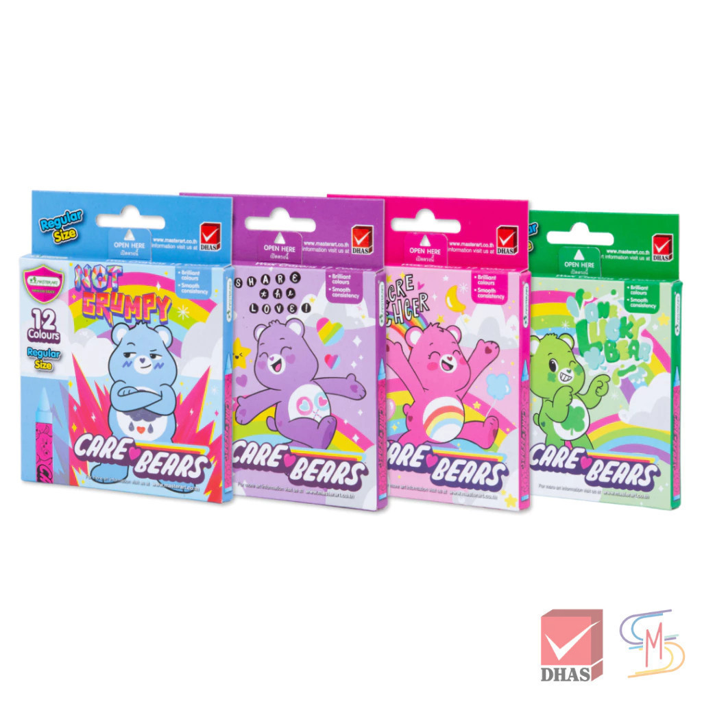 Master Art Crayon Care Bear Medium 12 Colors (Mixed) Amount 1 Box ...