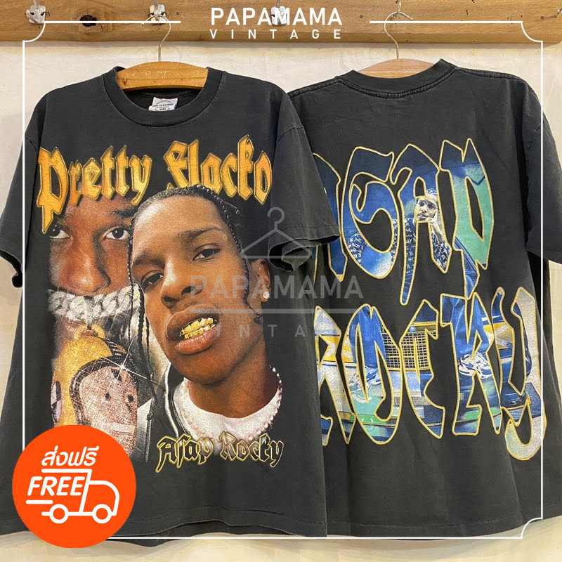 [ASAP ROCKY] Bio Washed tag Original Bootleg Authentic Hiphop shirt ...