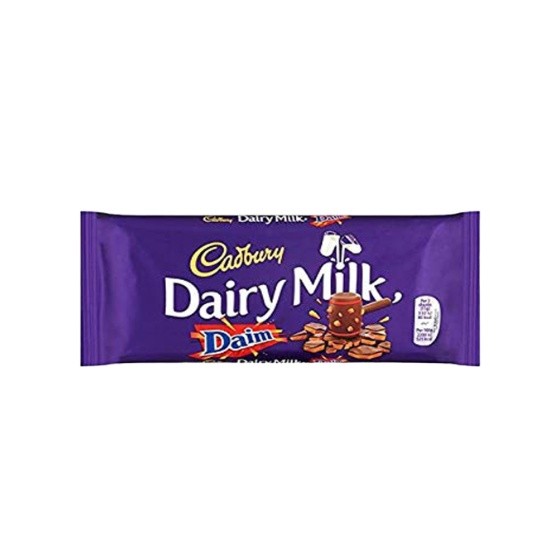 Cadbury Dairy Milk Daim Chocolate 120G Sweets Candy | Shopee Philippines