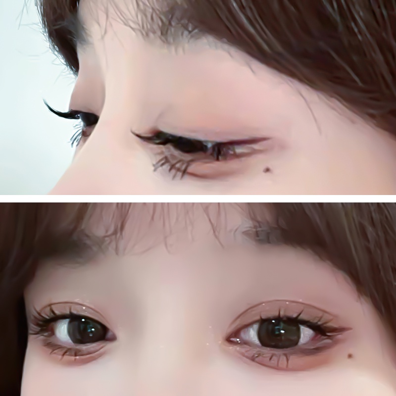 *with glue* AimeeOran Angel Eyelashes Comic Eyelashes Professional ...