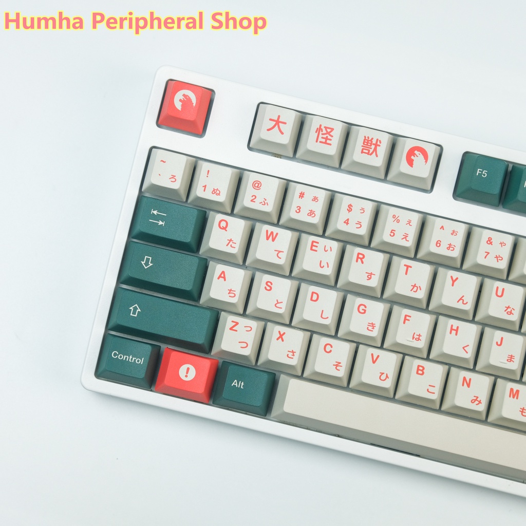 Humha Kaiju R1 keycap 140 keys PBT material Dye-Sublimation Cherry profile Mechanical Keyboard ...