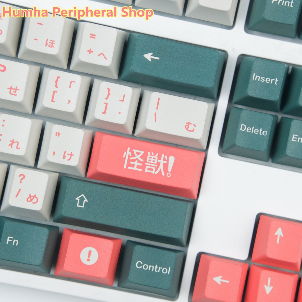 Humha Kaiju R1 keycap 140 keys PBT material Dye-Sublimation Cherry profile Mechanical Keyboard ...