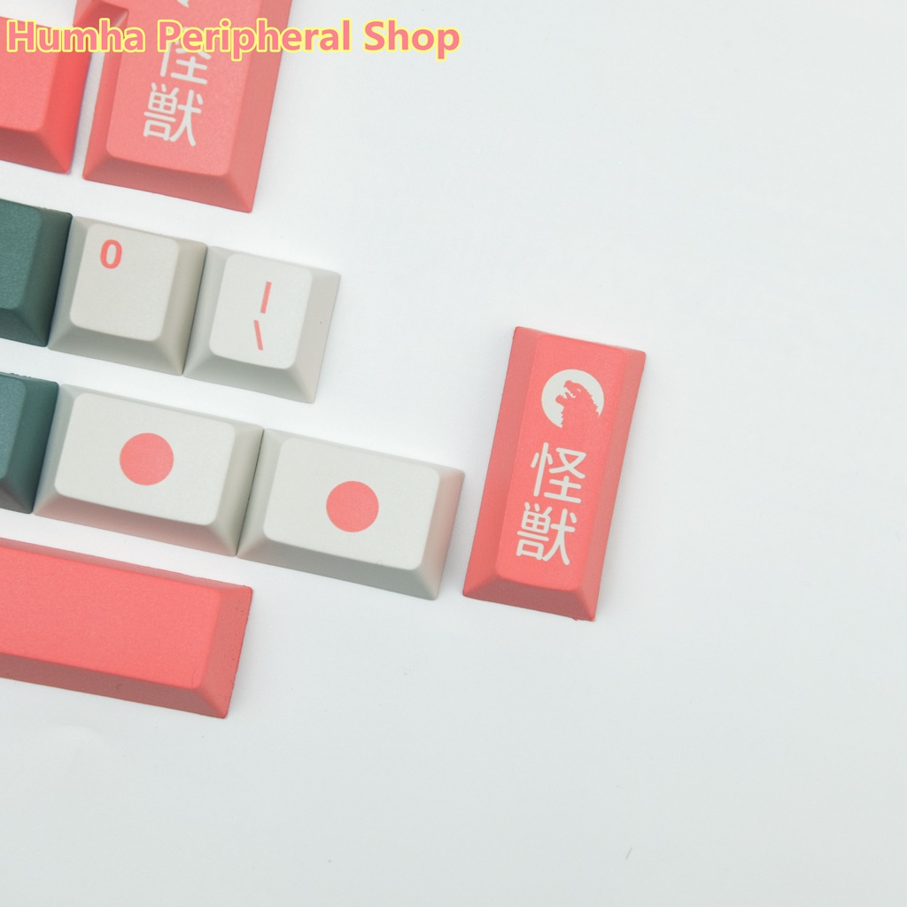 Humha Kaiju R1 keycap 140 keys PBT material Dye-Sublimation Cherry profile Mechanical Keyboard ...