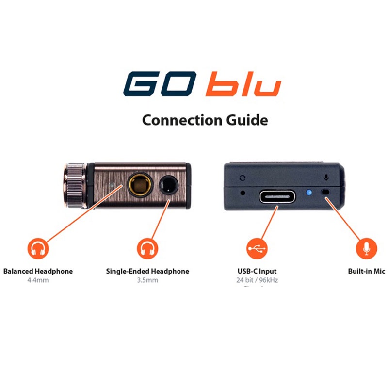 IFi GO blu | Portable Bluetooth 5.0 headset amplifier, HD decoder, with ...
