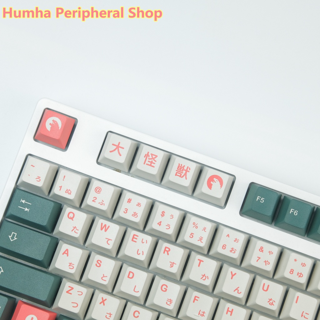 Humha Kaiju R1 keycap 140 keys PBT material Dye-Sublimation Cherry profile Mechanical Keyboard ...