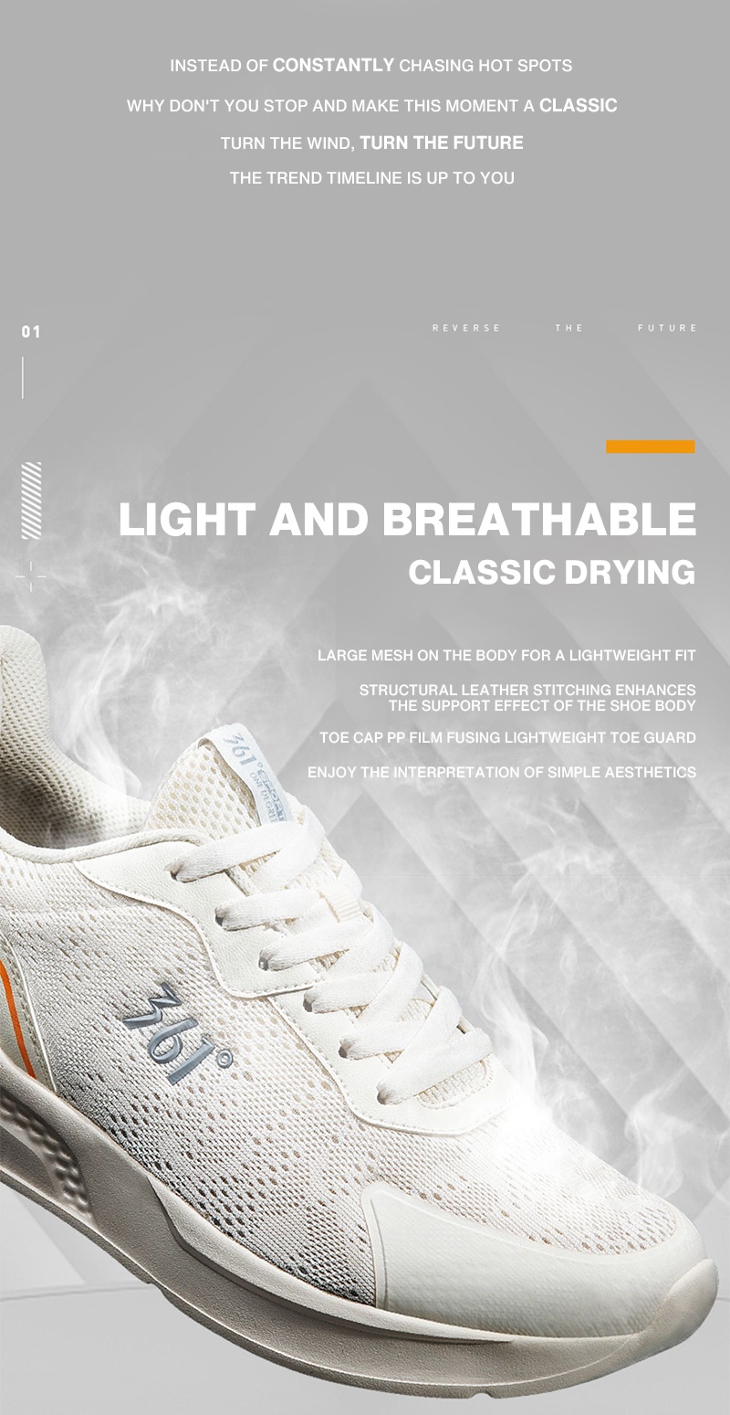 361 Degrees Men Breathable Mesh Sport Shoes 672116701F | Shopee Philippines