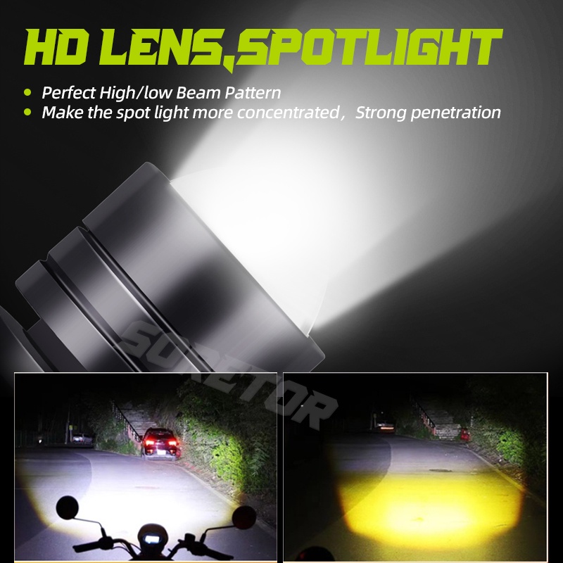 All New Dual Color T19/P15D/PX15D/H6M/H4/HS1/Ba20D/H6 LED Headlight ...