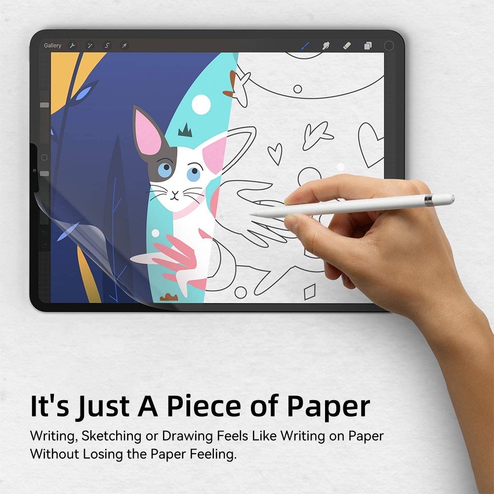 Paper Film Like Screen Protector For iPad 11th A16 Air 11" 13" 2025 Pro ...