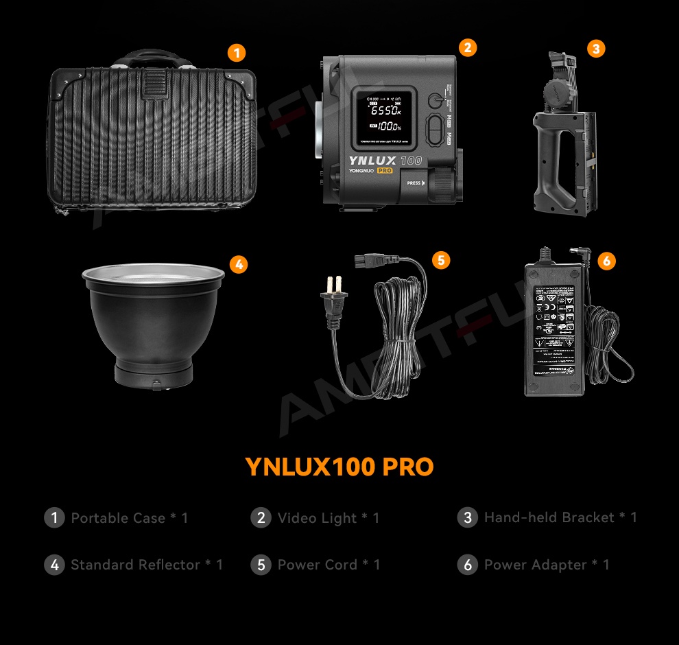 Yongnuo YNLUX100 LED COB Light 3200K-5600K Video Light Bowen Mount 100w Portable Outdoor Lamp 2 ...