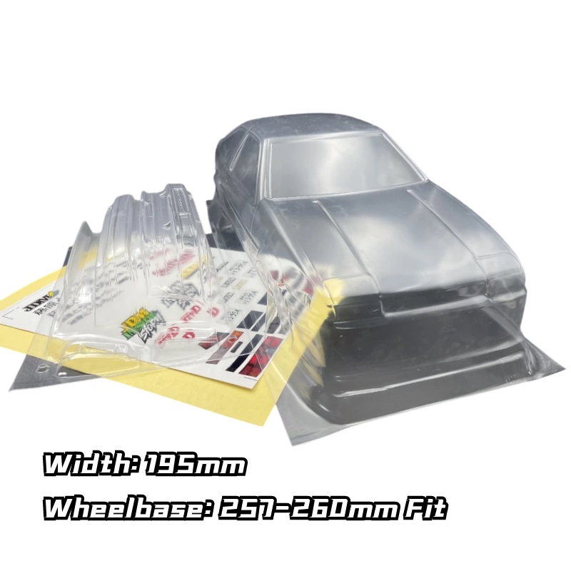 Initial D 1/10 TOYOTA AE86 LEVIN 2DR Drift RC PC Body Shell 195mm Width ...