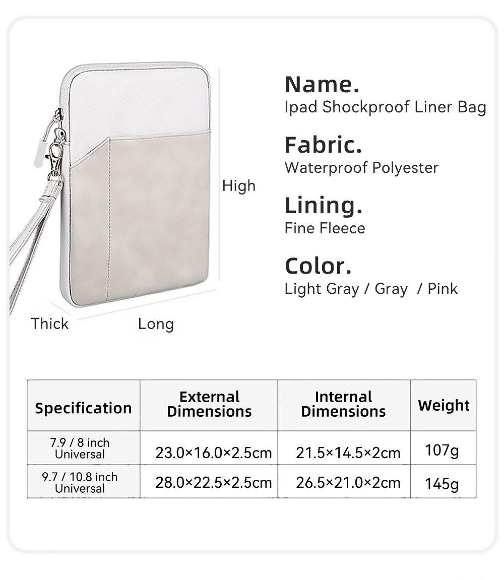 DANYCASE Handbag for iPad Air 11" 13" M2 2024 Pro 11" 13" M4 Mini 6 Air ...