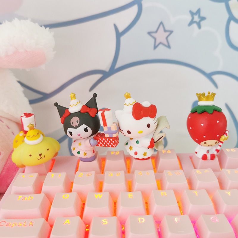 Sanrio Character Mechanical Keycap Cross-aixs Shaft For Mechanical ...