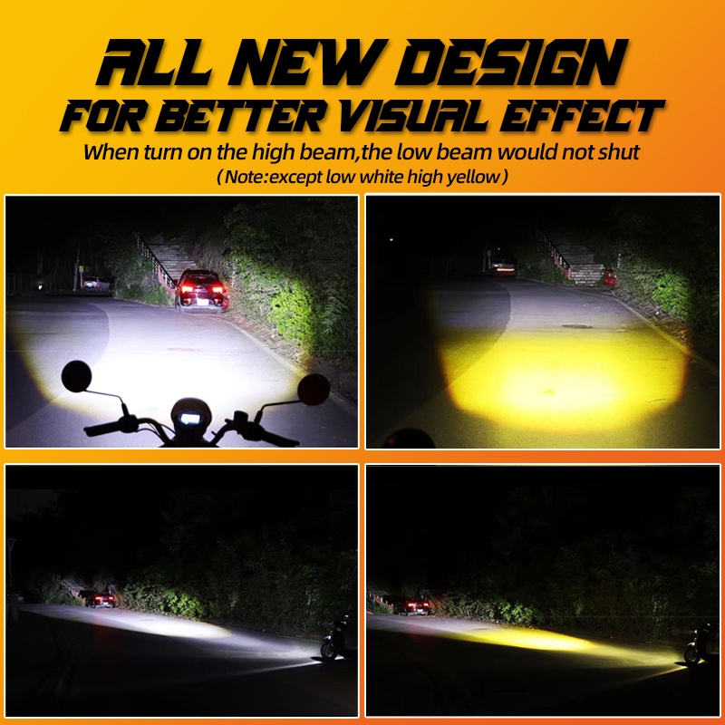 All New Dual Color T19/P15D/PX15D/H6M/H4/HS1/Ba20D/H6 LED Headlight ...