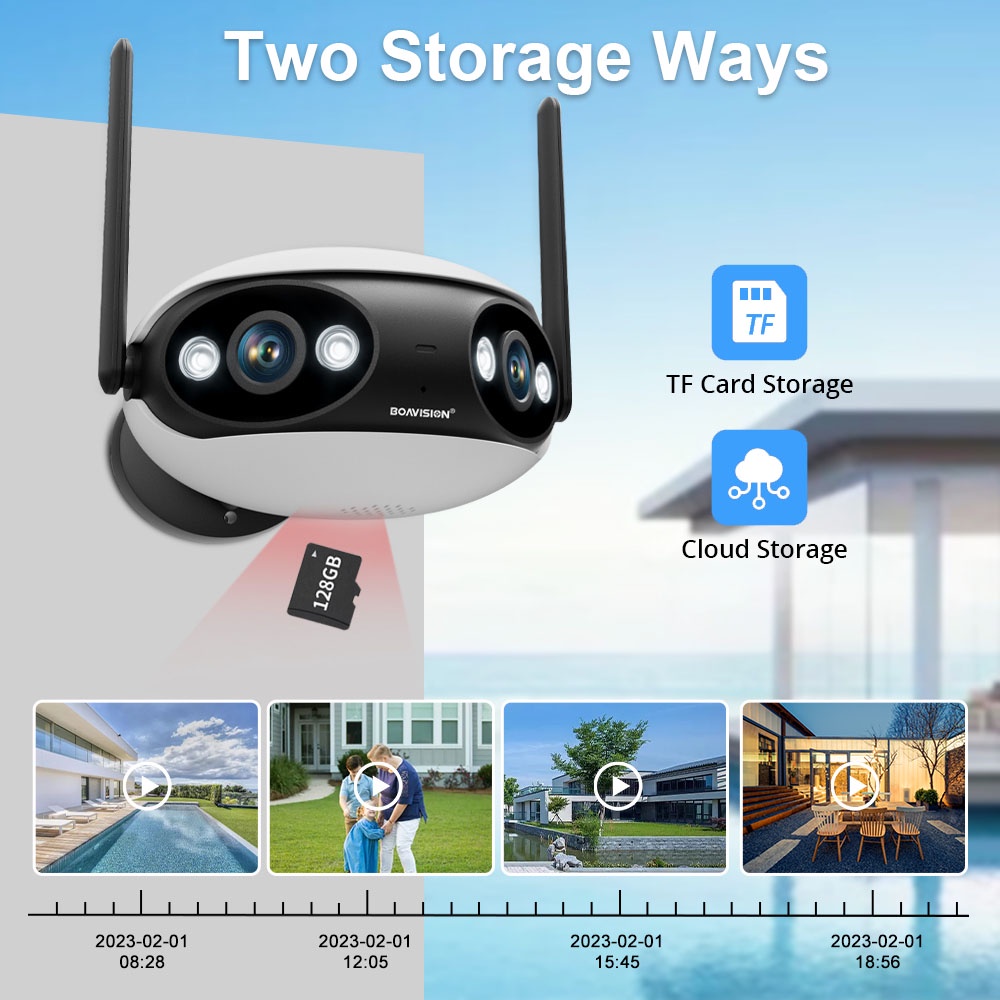 LLSEE Icsee Outdoor Ip Security Camera Ultra High Definition 8Mp 4K ...
