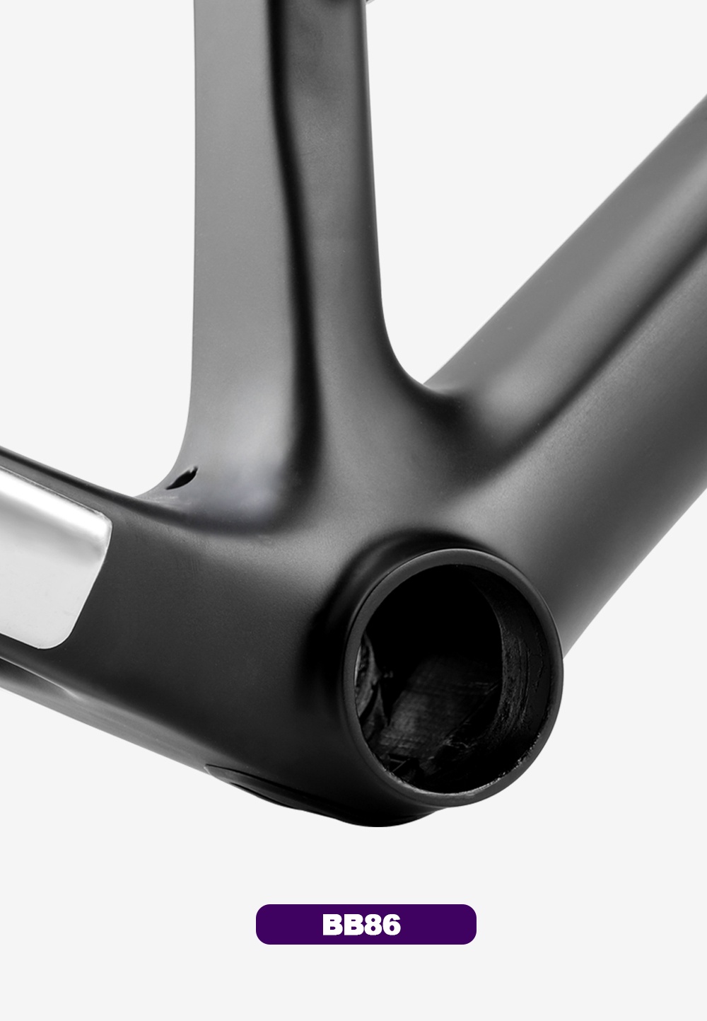 OG-EVKIN Carbon Road Frame Rims Brake Bicycle Frame Black Light BB86 ...