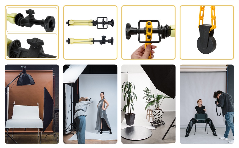 Photography Backdrop Wall Mount Manual Background Lifter Manual Axis 3 ...