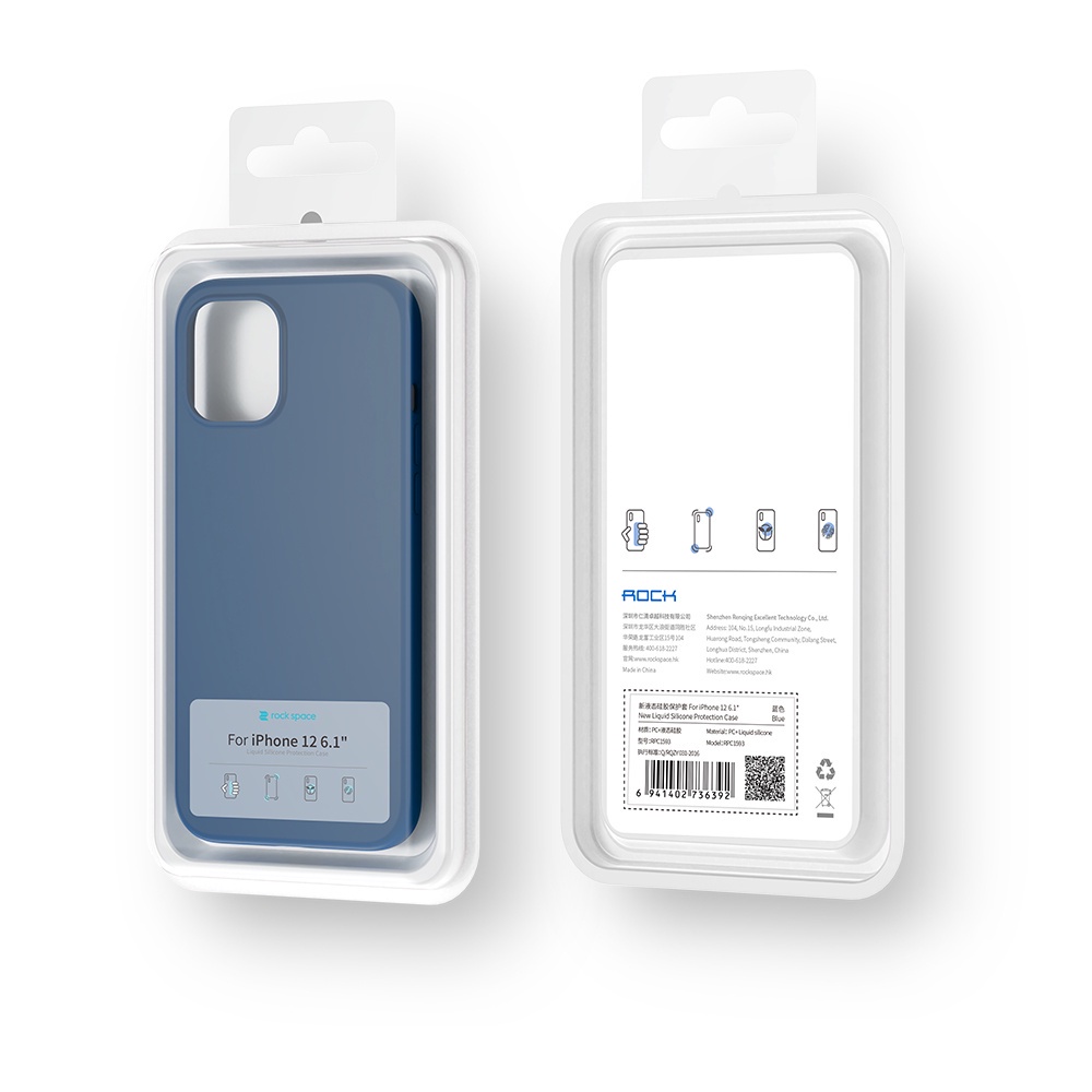 ROCK iPhone 12 Pro Max/12Pro/12mini/12 12 Case Erasable Silicone Velvet ...