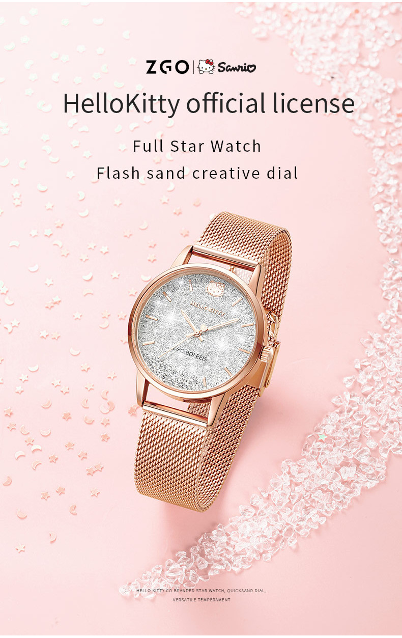 ZGO x Sanrio HelloKitty Watch For Women Luxury Waterproof Elegant ...