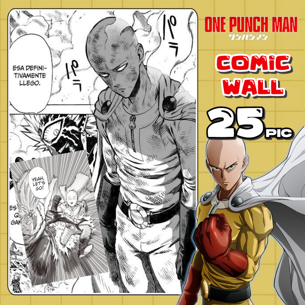 Comic wall One Punch Man A5 Paper Black And White Printing (2 Sets Free ...