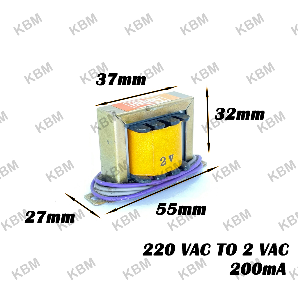 Transformer Input 220VAC Output 2VAC 6VAC 15VAC 15-0-15VAC 18VAC 24VAC 200mA | Shopee Philippines