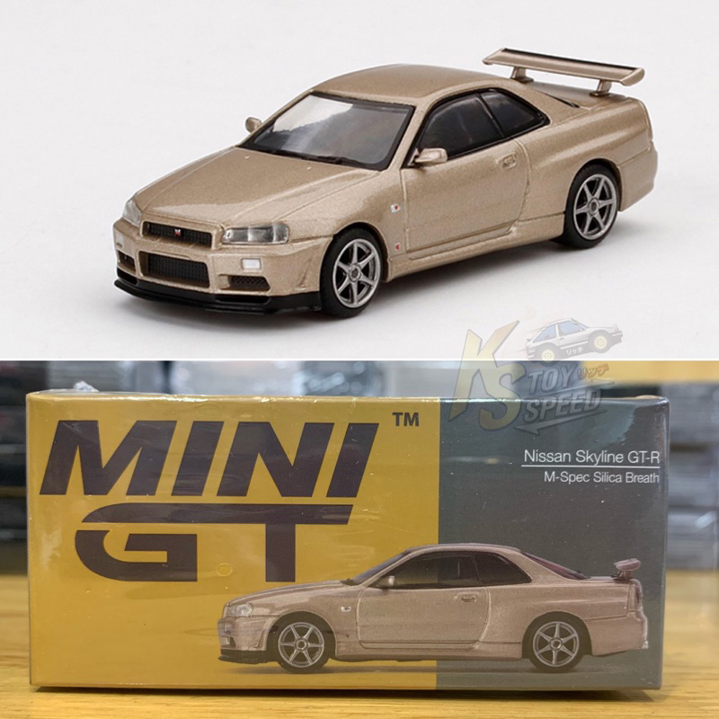 MINI GT Nissan Skyline GT-R (R34) M-Spec Silica Breath | Shopee Philippines