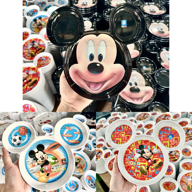 Mickey Mouse Head Plate 3 Holes Real Copyright From Srithai | Shopee ...