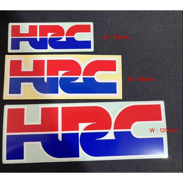 Honda HRC 65mm Original Sticker 85mmies 120mm Diameter 65mm 85mm 120mm ...