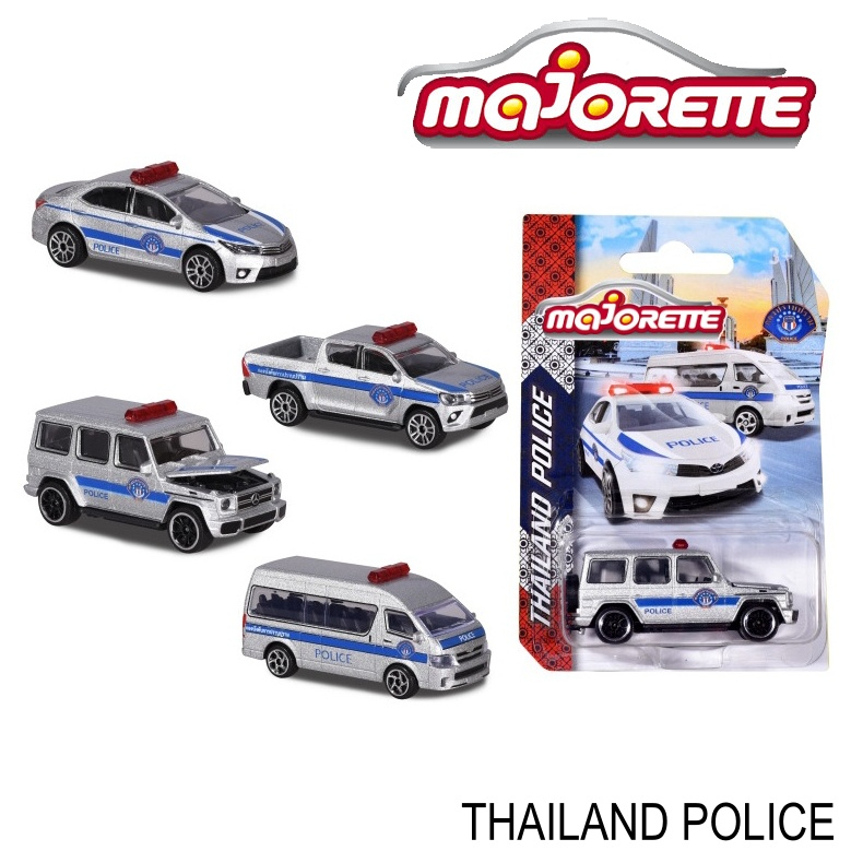 Model Car majorette Set Thailand Police Subtitles Genuine Copyright ...