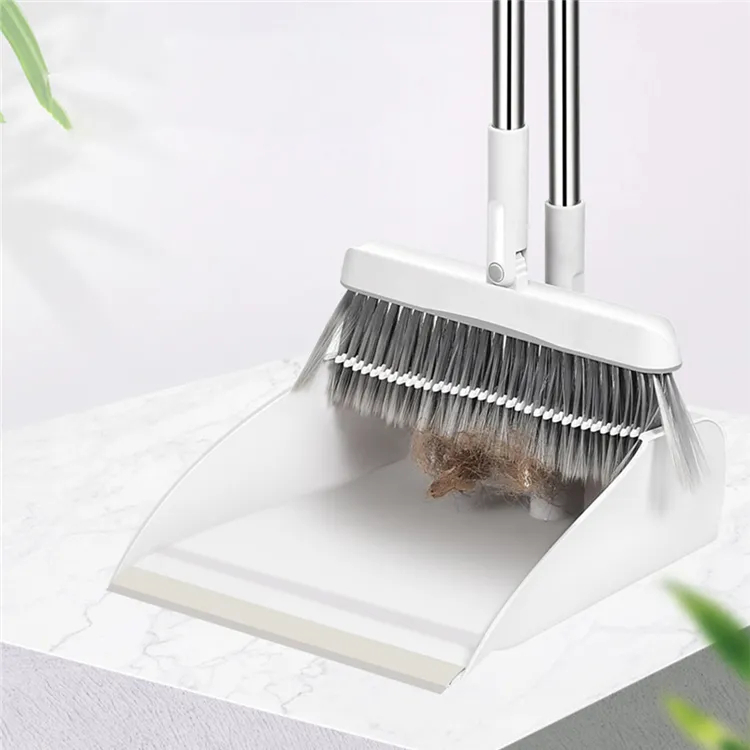 New Rotating Cleaning Broom With Built-In Brush And Dustpan Complete ...