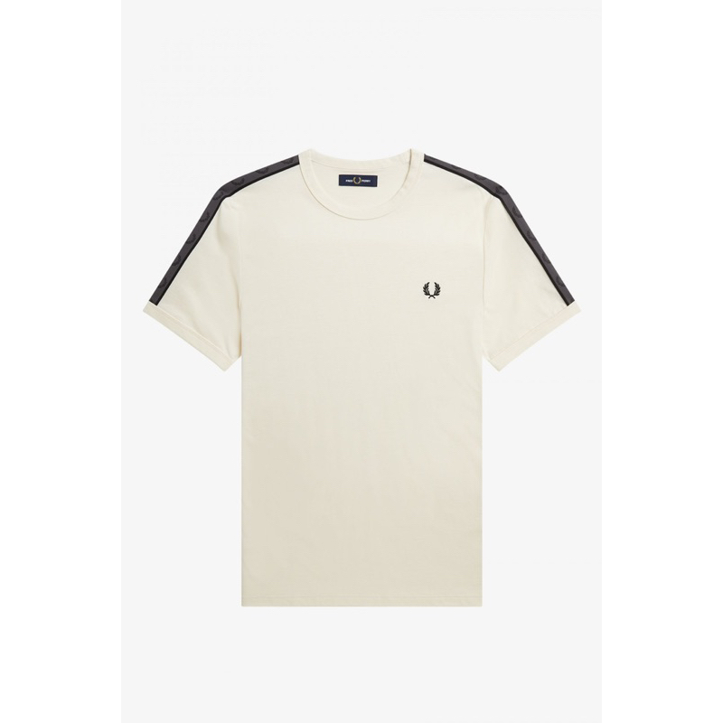Fred Perry Contrast Taped Ringer T-Shirt in Ecru | Shopee Philippines