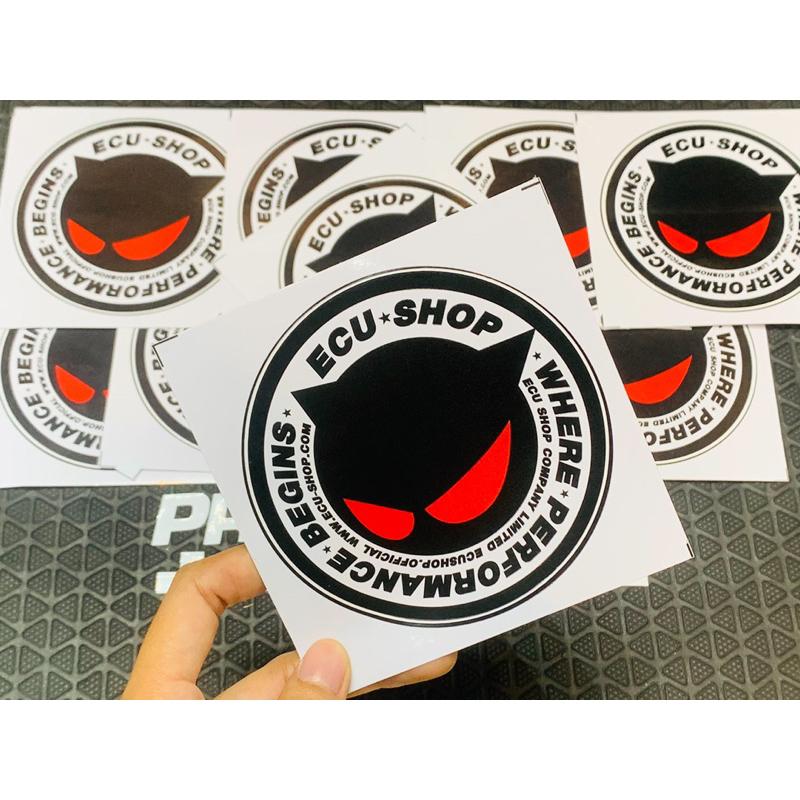 Car Stickers ECU SHOP From ECU-SHOP Round Version WHERE PERFORMANCE ...