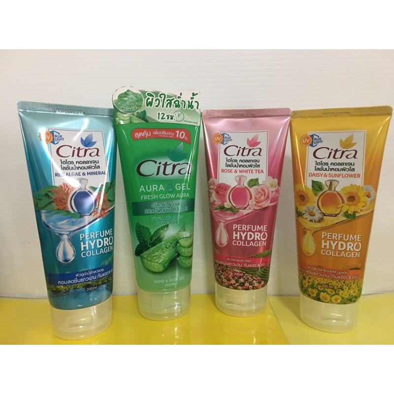 Citra Hydro Collagen Transparent Skin Fragrance Lotion 200ml And Aura ...