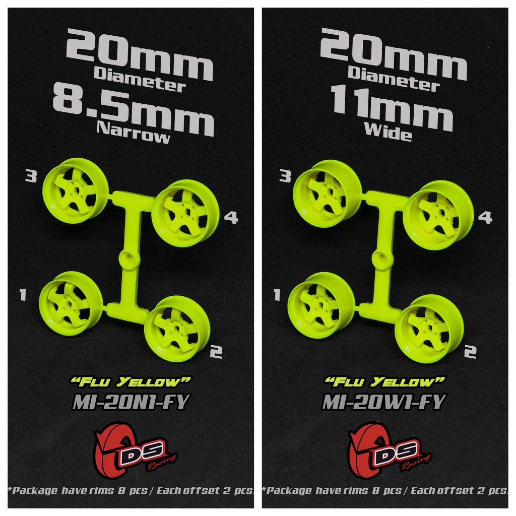 Radio-Controlled Car Wheels 5 Spoke Pattern 20mm Wheels.offset 1 2 3 4 ...
