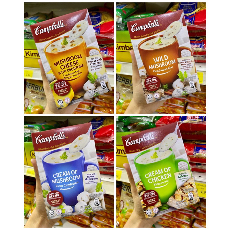 Campbell's Instant Cream Soup Powder 3 Sachets(Halal) | Shopee Philippines