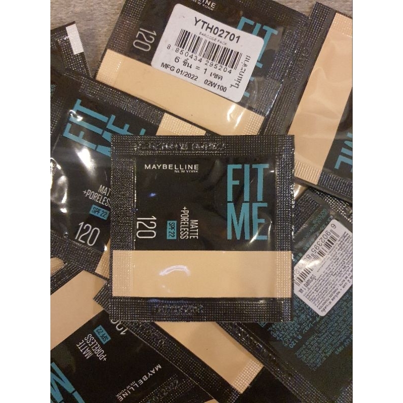 3 Sachets Fit Me Colors 120 Portable Sachet Trial Size 1 Ml. | Shopee ...