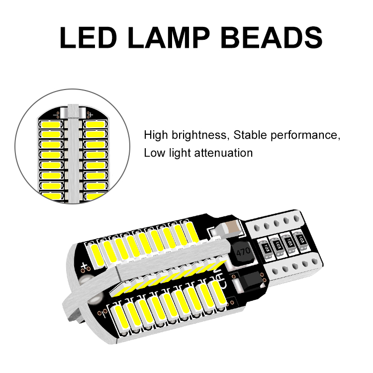 1 Pair!!!T Light Bulb 10 Led W 5 Canbus 72 Smd 3014 Drl 2pcs | Shopee ...