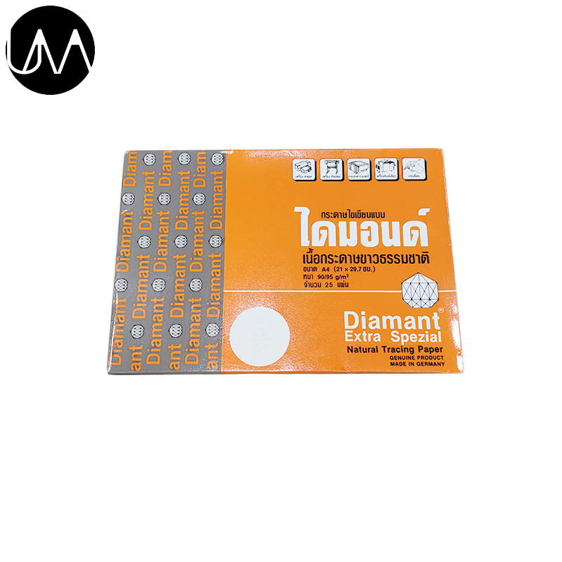 Diamant Writing Wax Paper A3/A4 Tracing Without Border 25 Sheets 90 ...