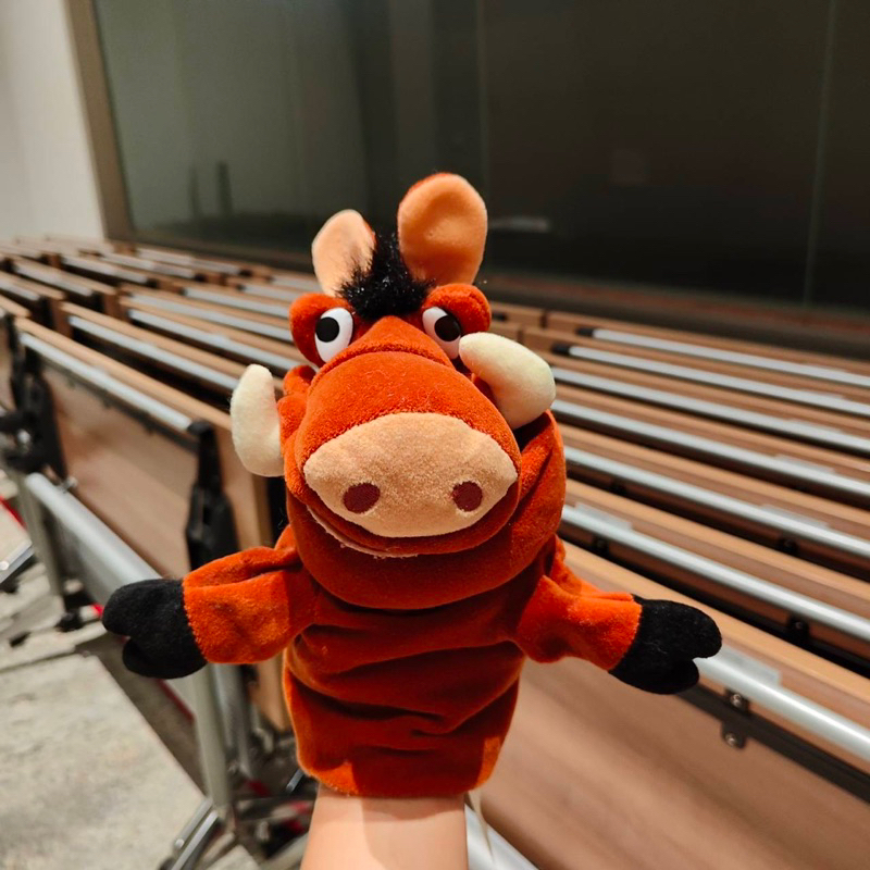 Pumba Pig Hand Puppet Doll Cute Work Good Condition Walt Disney ...